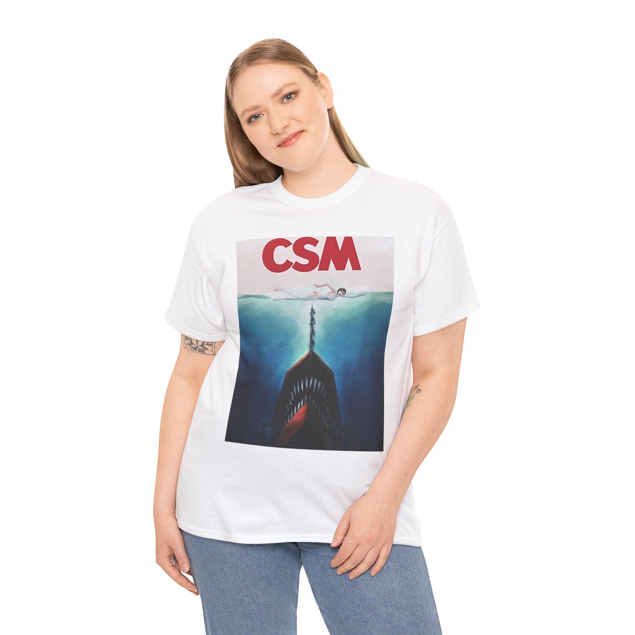 Chainsaw Man X Jaws Crossover T-shirt Unique Anime & Movie Graphic Tee ...