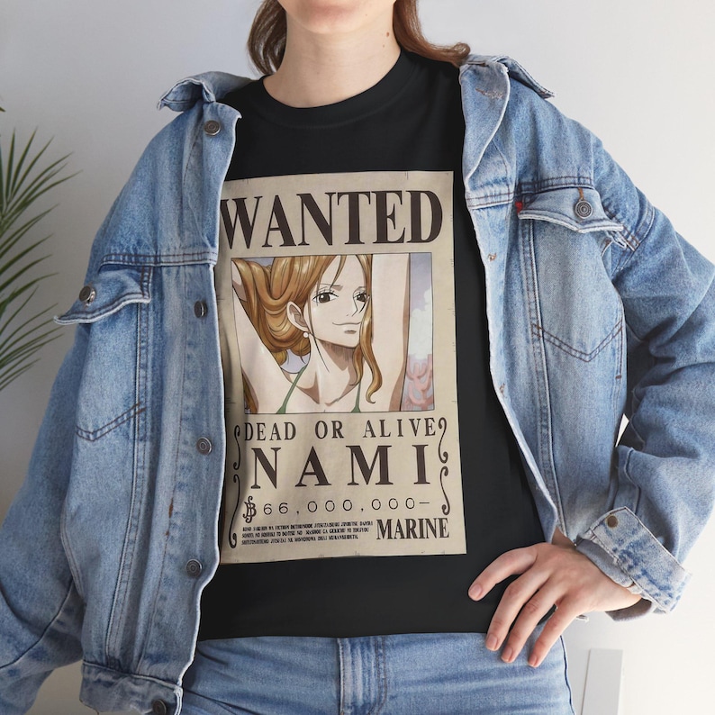One Piece Wanted Poster Nami wano/egghead Graphic T-shirt - Etsy