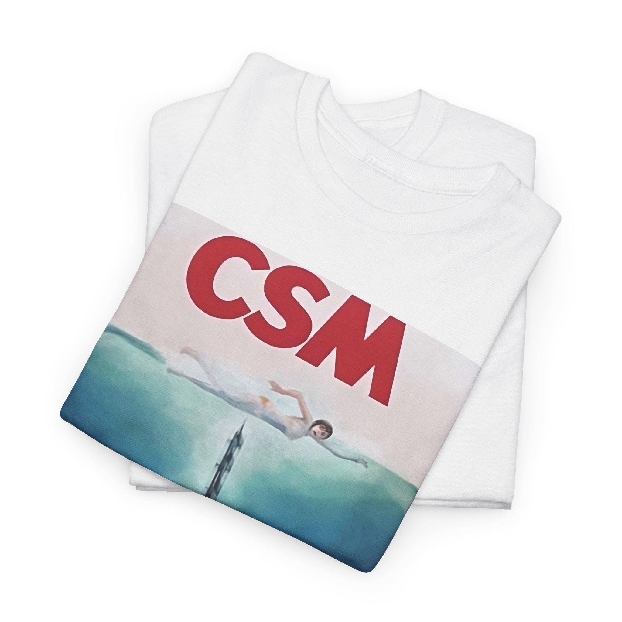 Chainsaw Man X Jaws Crossover T-shirt Unique Anime & Movie Graphic Tee ...