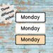 Printable Classroom Calendar Cards- Shades of Tan- Calming Colors ...