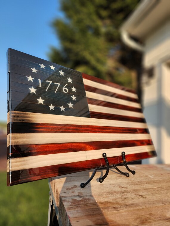 1776 Epoxy Coated Flag - Etsy