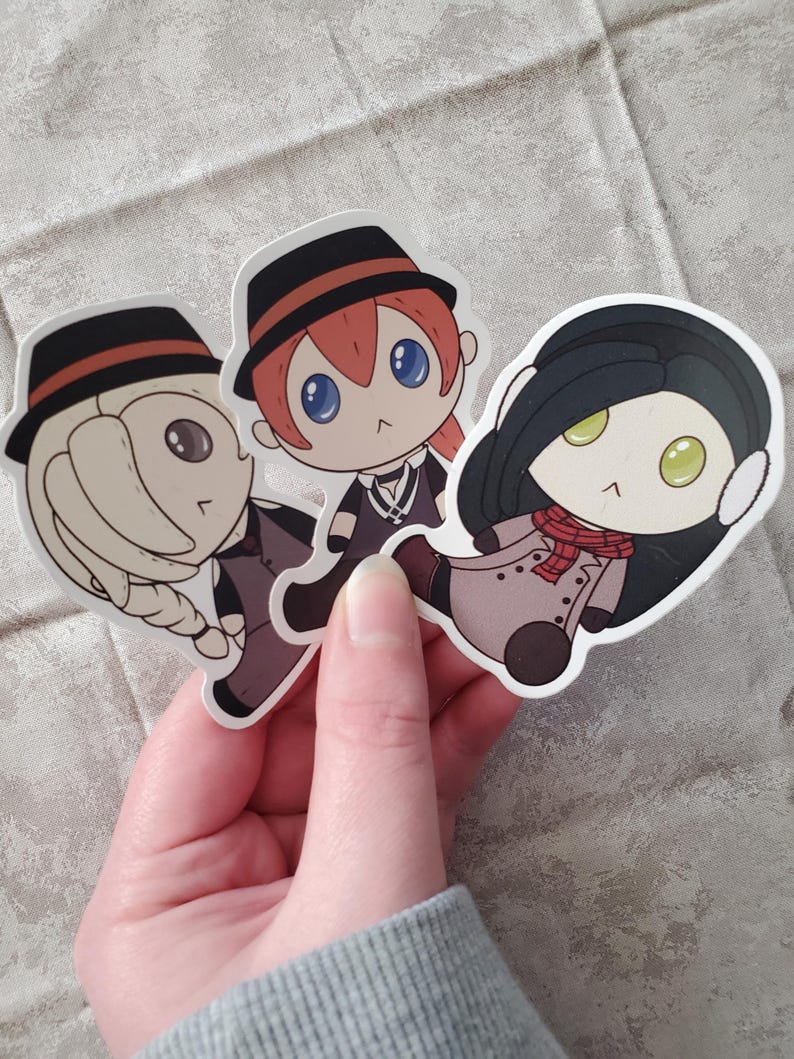 Stray Dogs Stormbringer Inspired Stickers-chuuya, Verlaine, Rimbaud ...