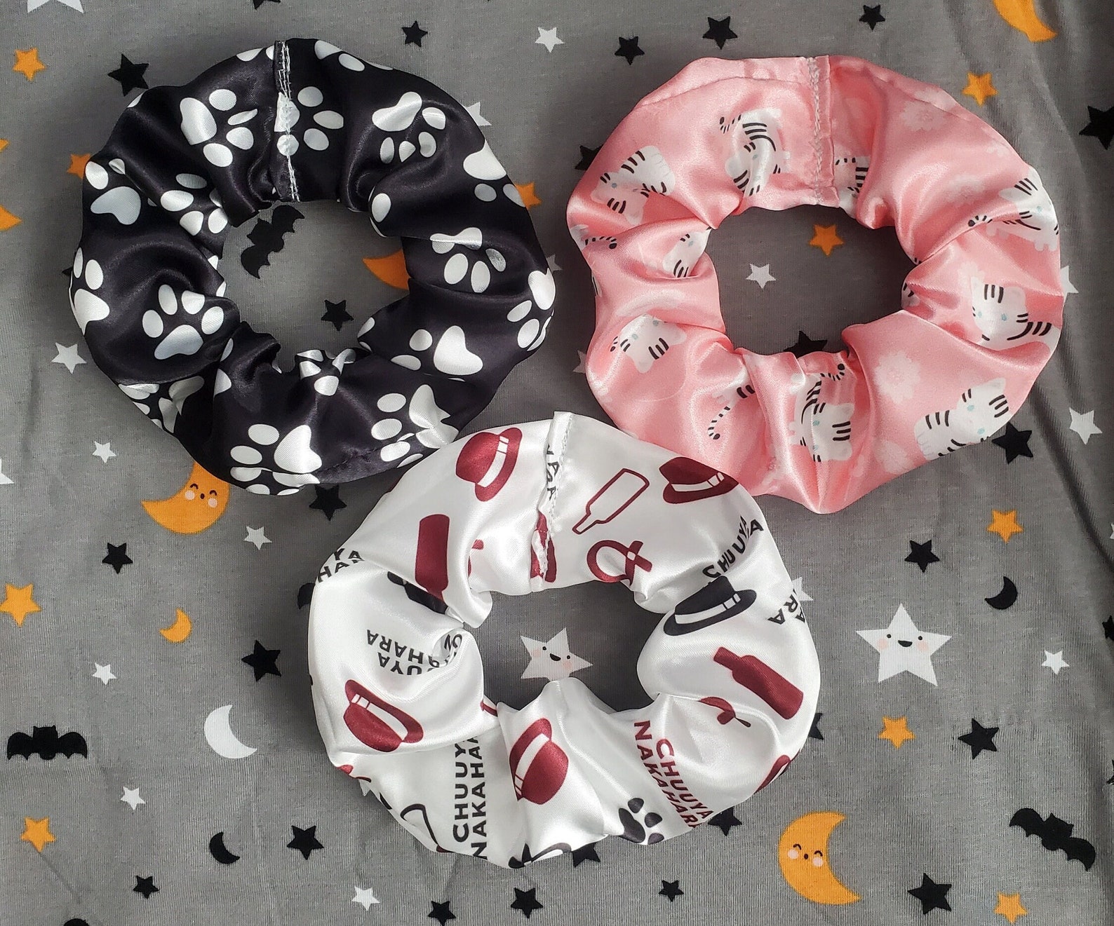 Stray Dogs Anime Inspired Satin Scrunchies - Etsy