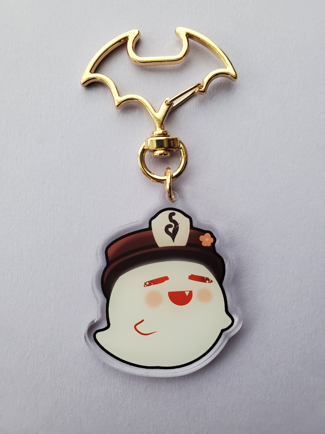 Bootao Inspired Epoxy Ghost Keychain - Etsy