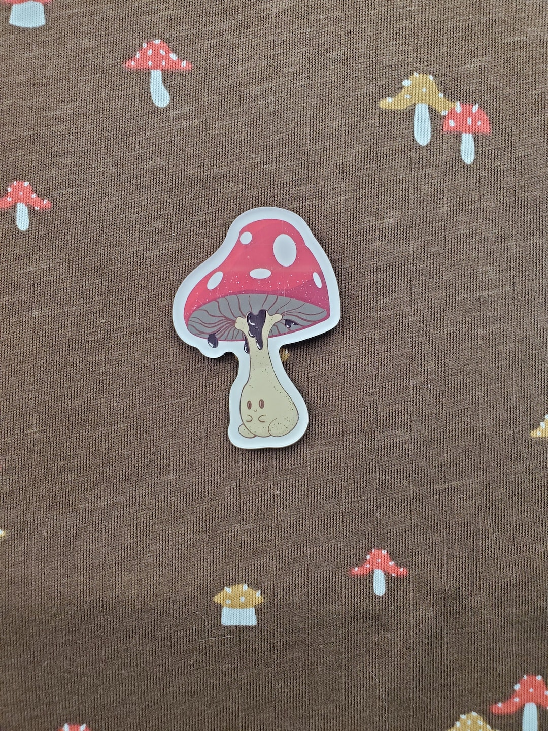 Spooky Cute Mushroom Sprite and Ghost Kitty Magnets - Etsy