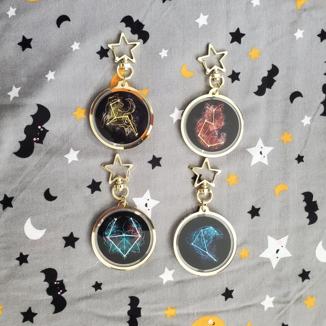 Genshin Constellation Inspired Acrylic Keychain Childe, Diluc, Gorou ...