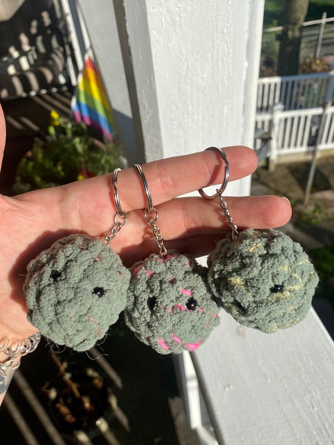 Crocheted Weed Nug Keychain - Etsy
