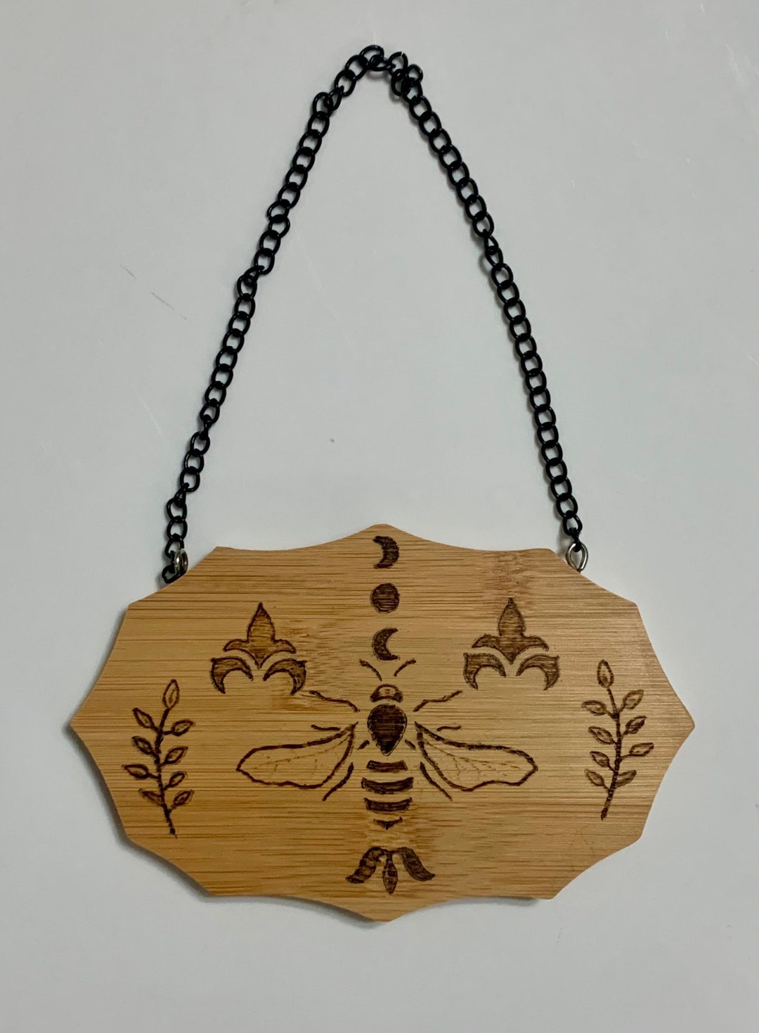 Mini Pyrography Bee Art - Etsy