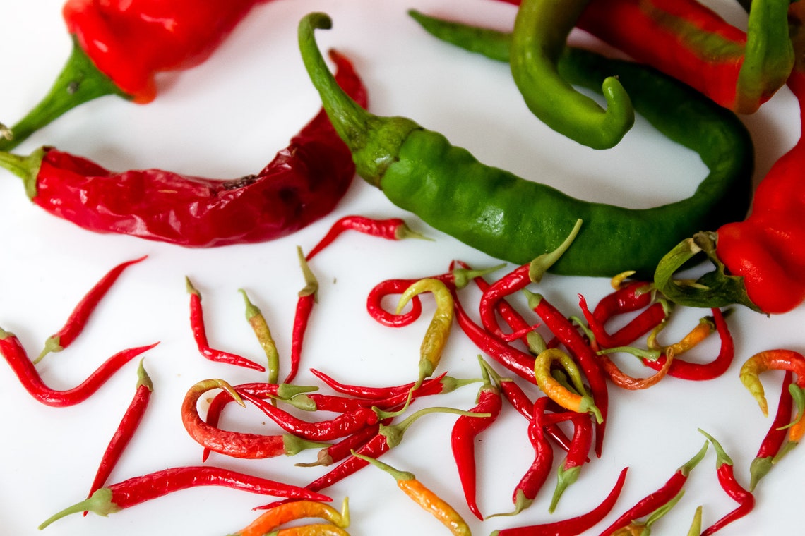 Miniature Hot Pepper, Mini Chili Pepper, Vegetables for a Dollhouse, 1/ ...