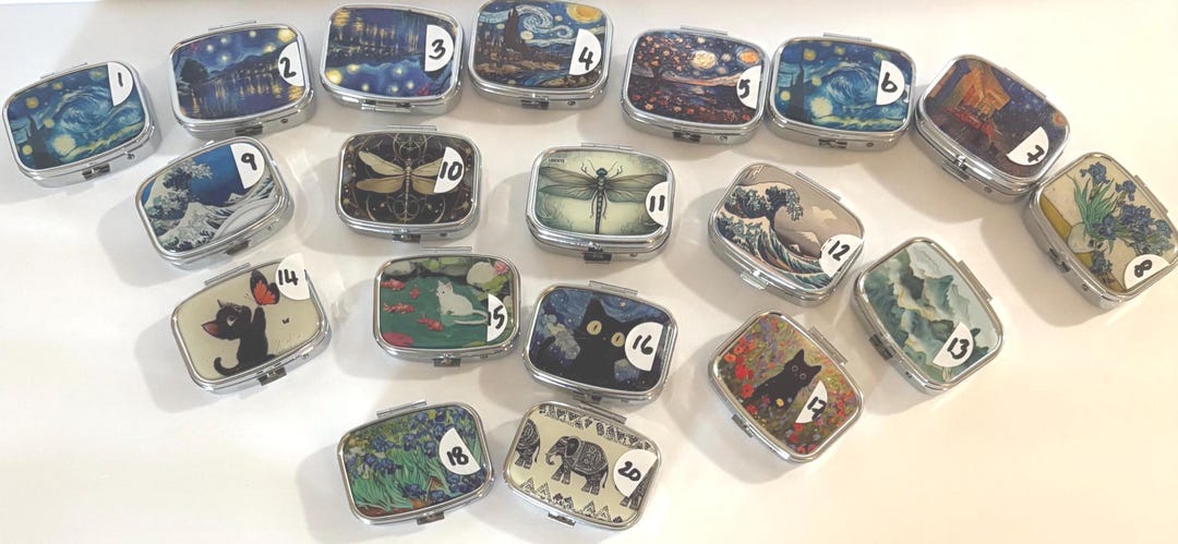 Van Gogh Art Pill Box, Museum Inspired Decor - Etsy