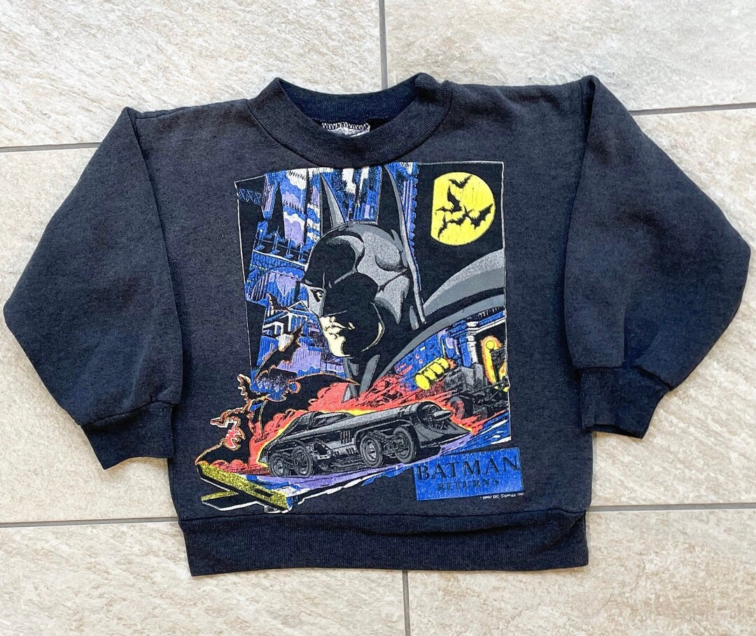 Batman Returns Batmobile Vtg 1992 DC Comics Multiprint Crewneck ...
