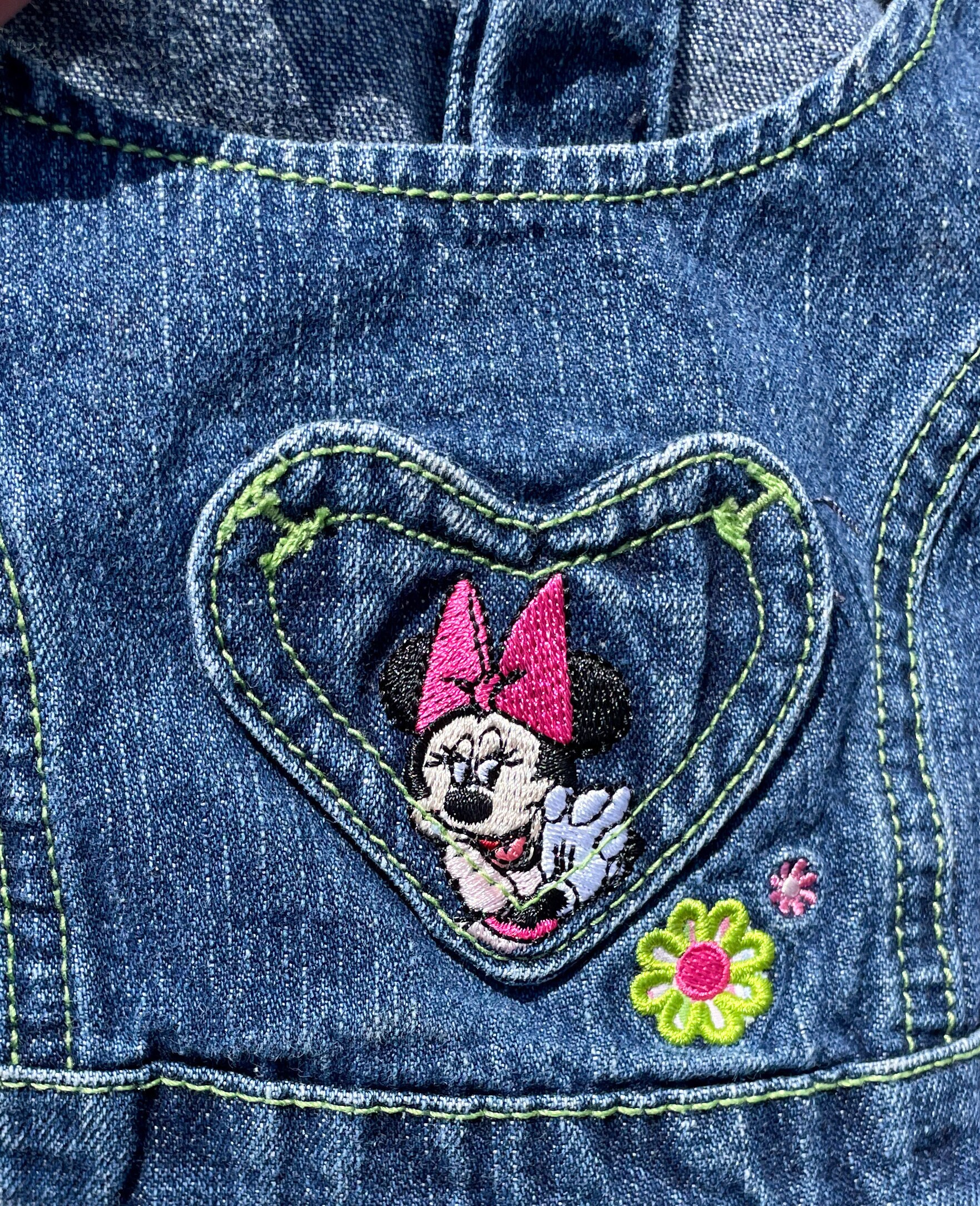 2000s Minnie Mouse the Wonderful World of Disney Denim Jean Dress Youth ...