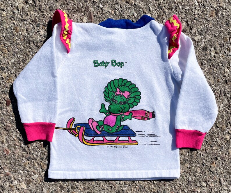 Barney the Dinosaur Vtg 1993 Baby Bop Lyons Group Crewneck Sweatshirt ...