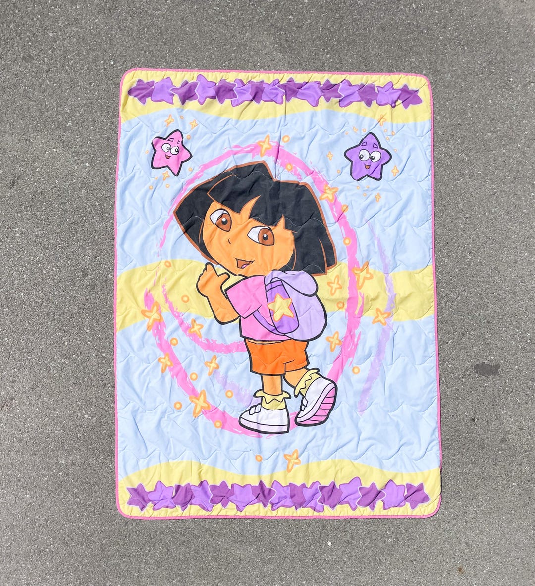 Dora the Explorer Backpack Vtg 2005 Nick Jr Viacom Quilted Crib ...