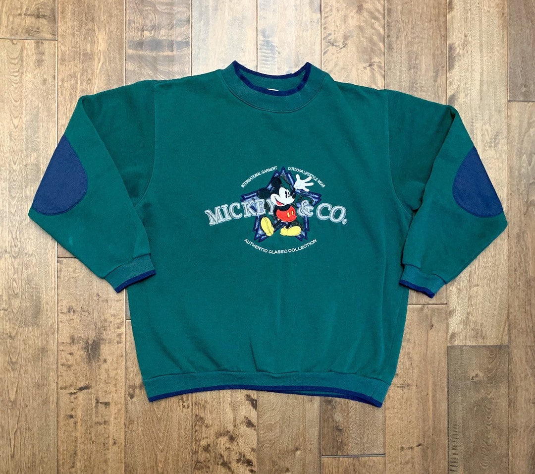 Vtg 1990s Mickey Mouse Disney Classic Collection Mickey & Co Sweatshirt ...