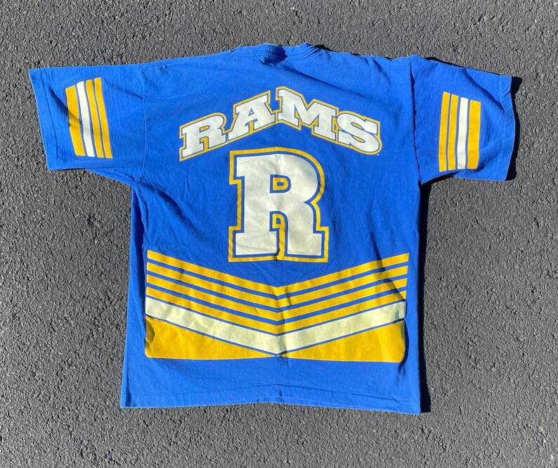 Vtg 1995 St Louis Rams Large Helmet AOP Double Sided NFL Salem ...