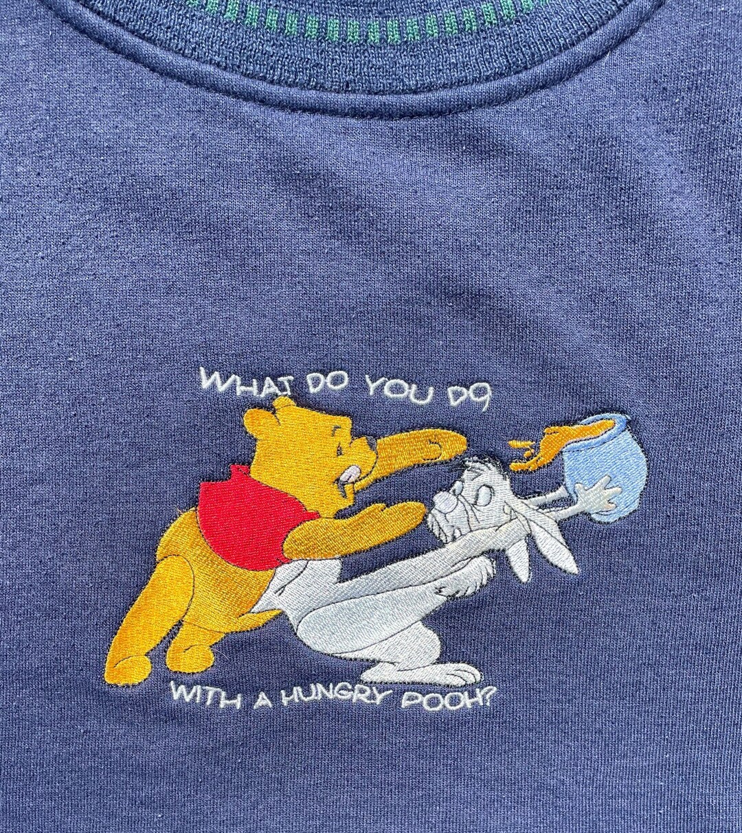 Vtg 1990s Winnie the Pooh Rabbit What Do You Do With A Hungry Pooh ...