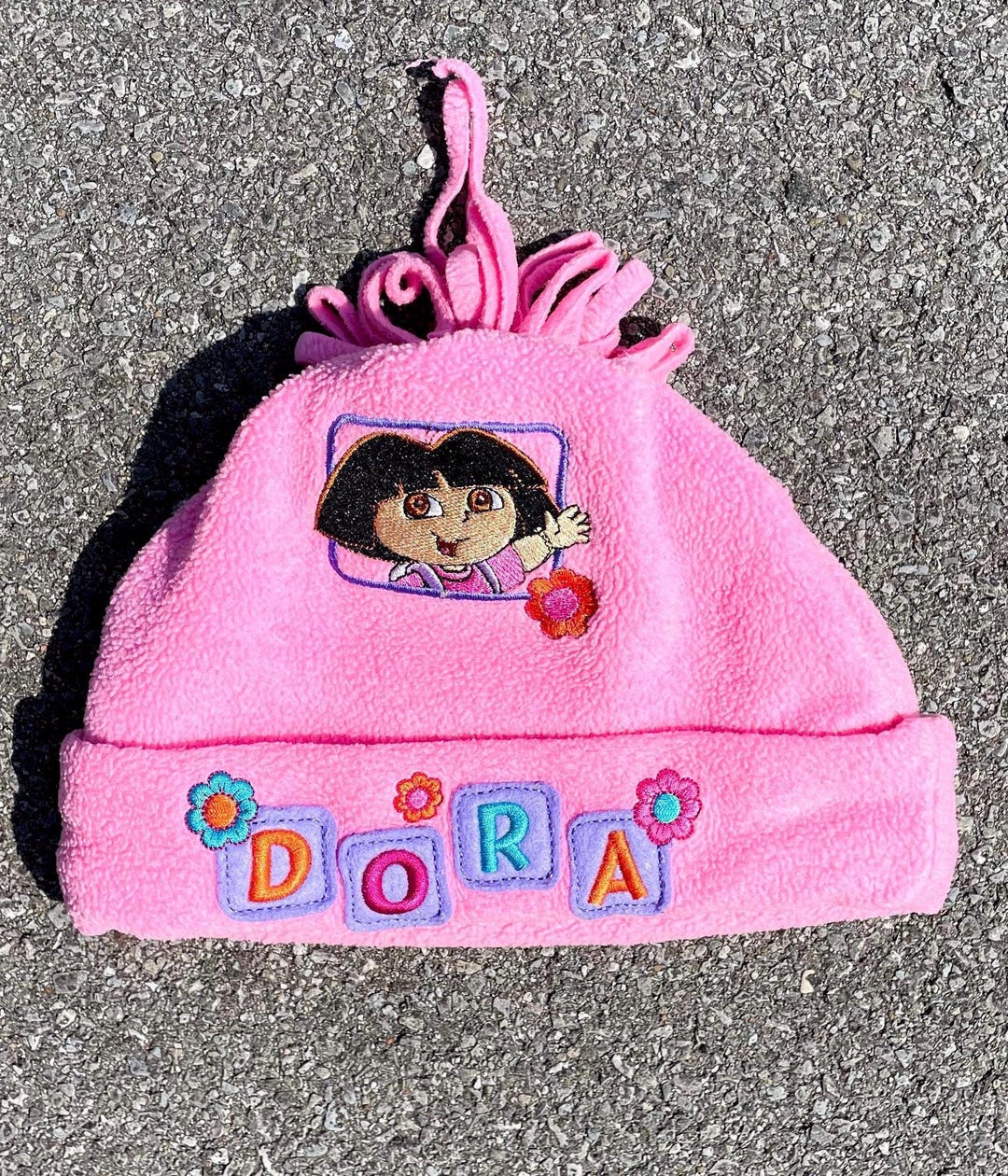 Vtg 2004 Dora the Explorer Fleece Winter Hat Youth Size 1-3 / Winter ...