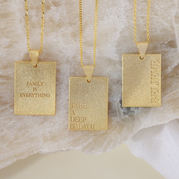 Rectangular Pendant - Etsy