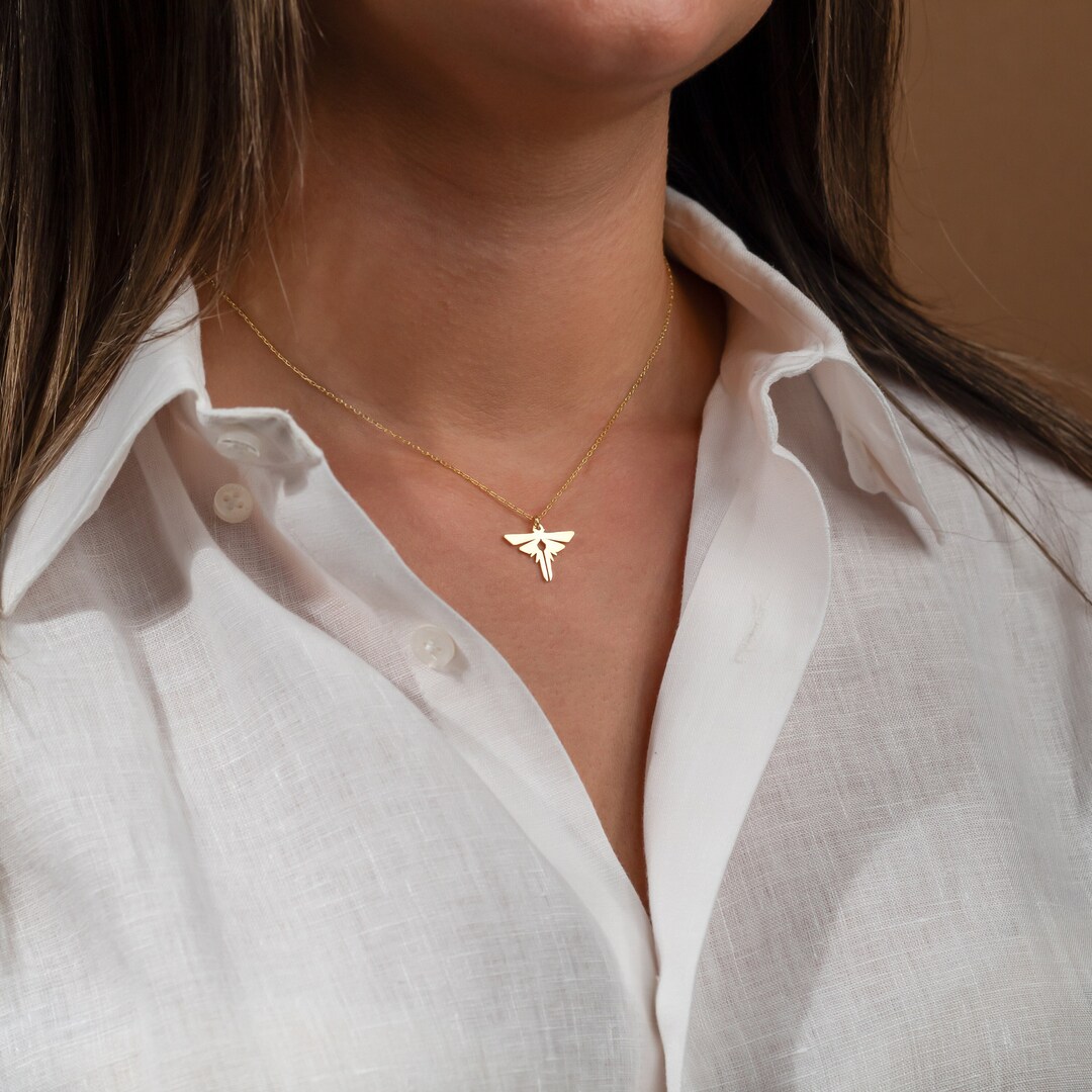Minimalist Firefly Last of Us Necklace, Dainty Cosplay Costume Fireflies Pendant, Christmas ...