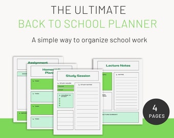 Back to School, Four Pages, 8.5 X 11, Instant Download - Etsy