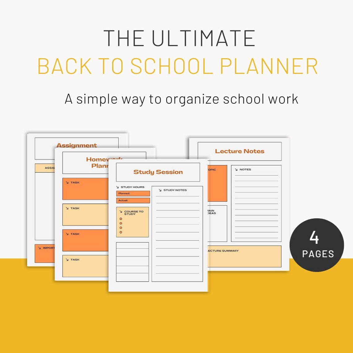 Back to School, Four Pages, 8.5 X 11, Instant Download - Etsy