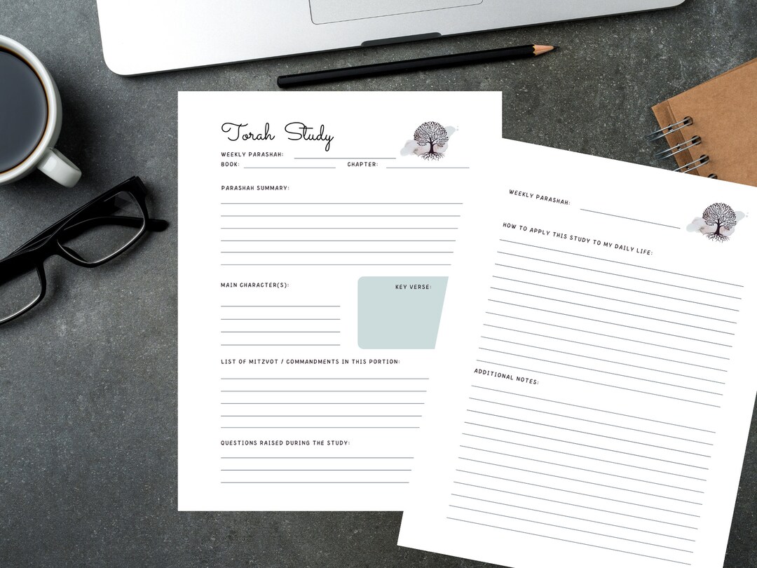 Torah Study Printable, Torah Study Journal, Bible Journal, Study ...