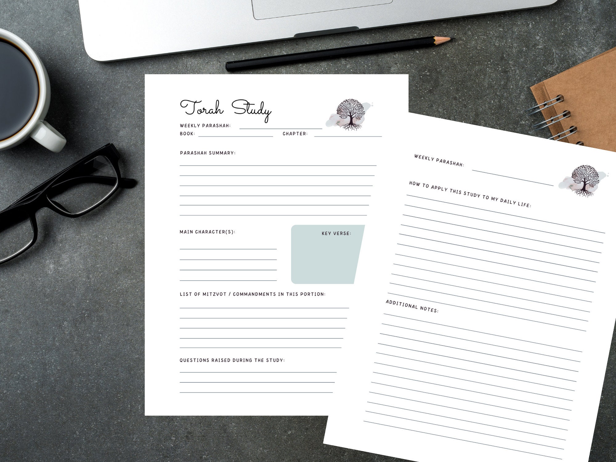 Torah Study Printable, Torah Study Journal, Bible Journal, Study ...