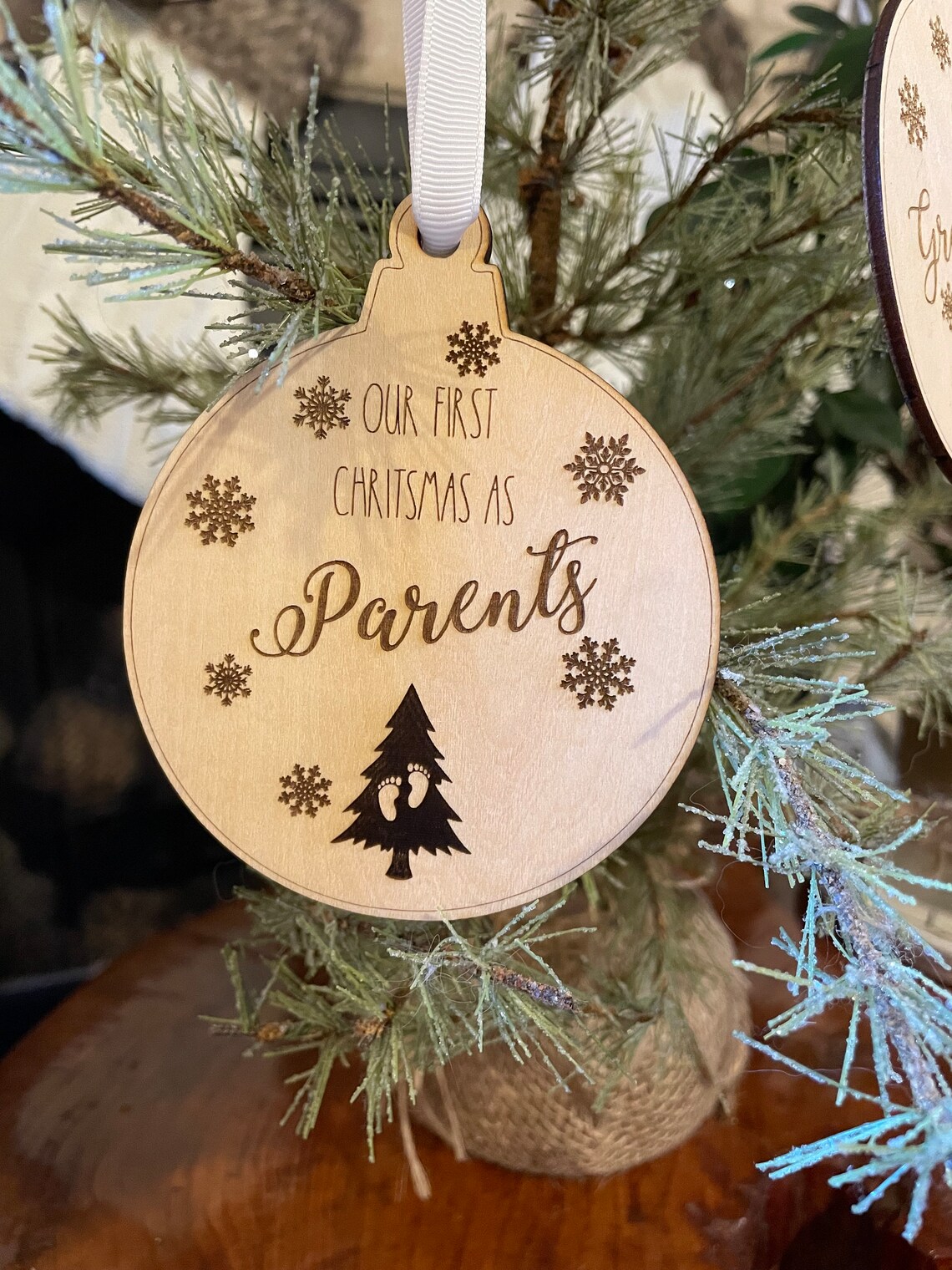 Ornament Parents Gift Christmas Gift for Parents First - Etsy