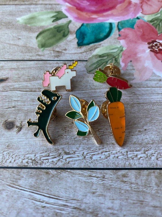 Kawaii Pins for Bags Backpacks and Clothes - Etsy