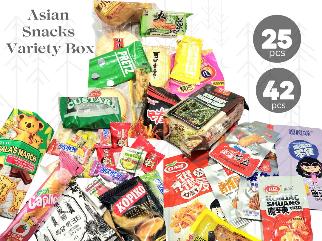 Asian Snack Box Variety Pack Set Pick 25 Pcs or 42 Pcs Snacks Bulk ...