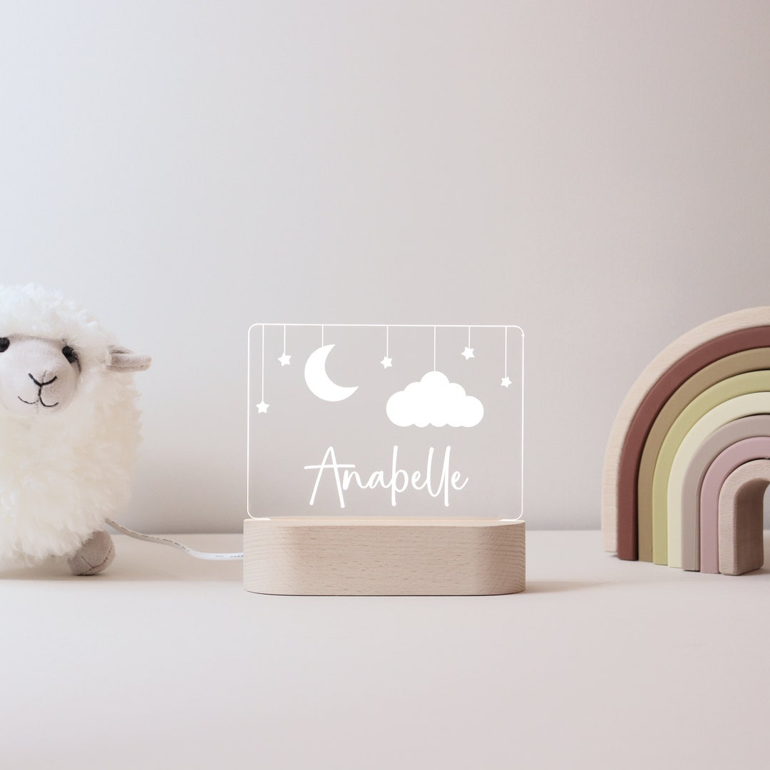 Small Night Sky Night Light | Personalised Children's Night Light ...
