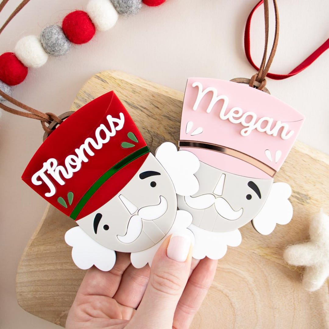 Personalised Christmas Nutcracker Bauble: Novelty Children's Name ...