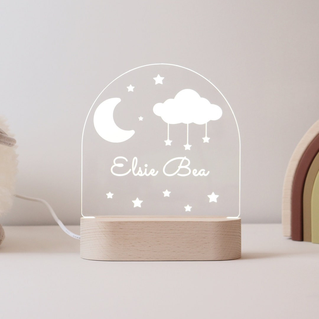 Night Sky Night Light | Personalised Children's Night Light | Toddler ...
