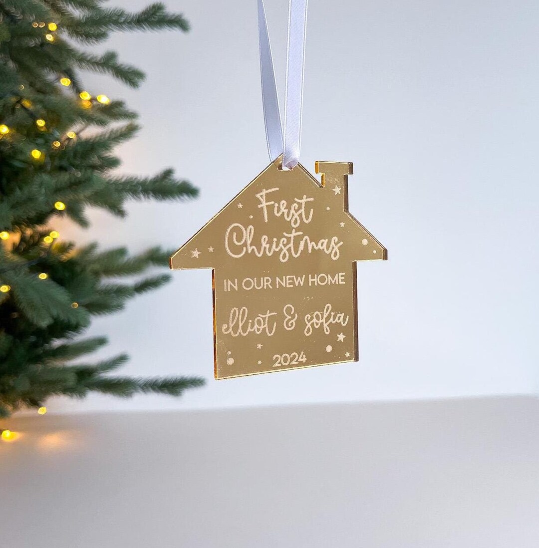 Personalised First Christmas in New Home Bauble | New House Ornament ...