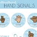 Coastal Classroom Hand Signal Posters, Editable, Beachy Waves - Etsy