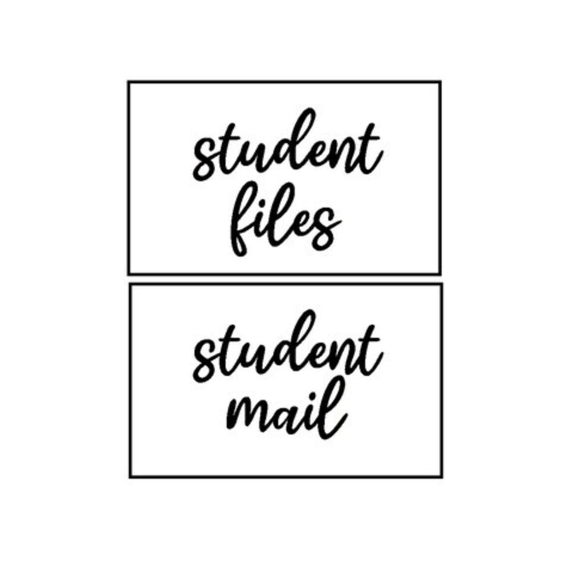Numbered Labels, Student Data Folders, Student Mailboxes, Classroom ...
