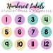 Numbered Labels, Student Data Folders, Student Mailboxes, Classroom ...