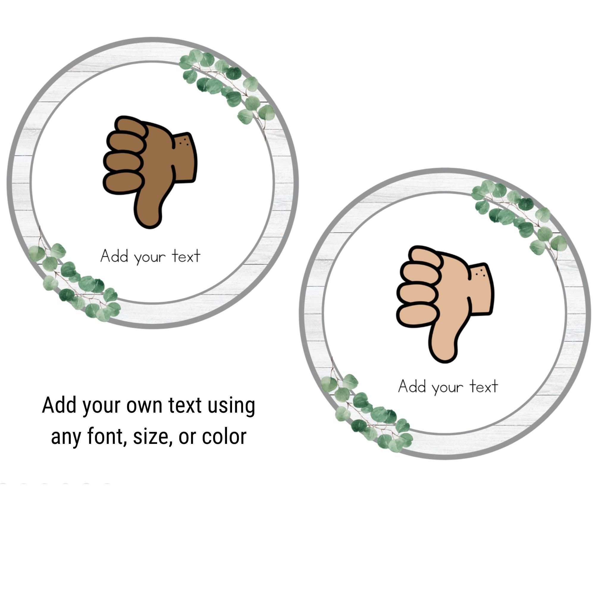 Eucalyptus Farmhouse Classroom Hand Signal Posters, Multicultural ...