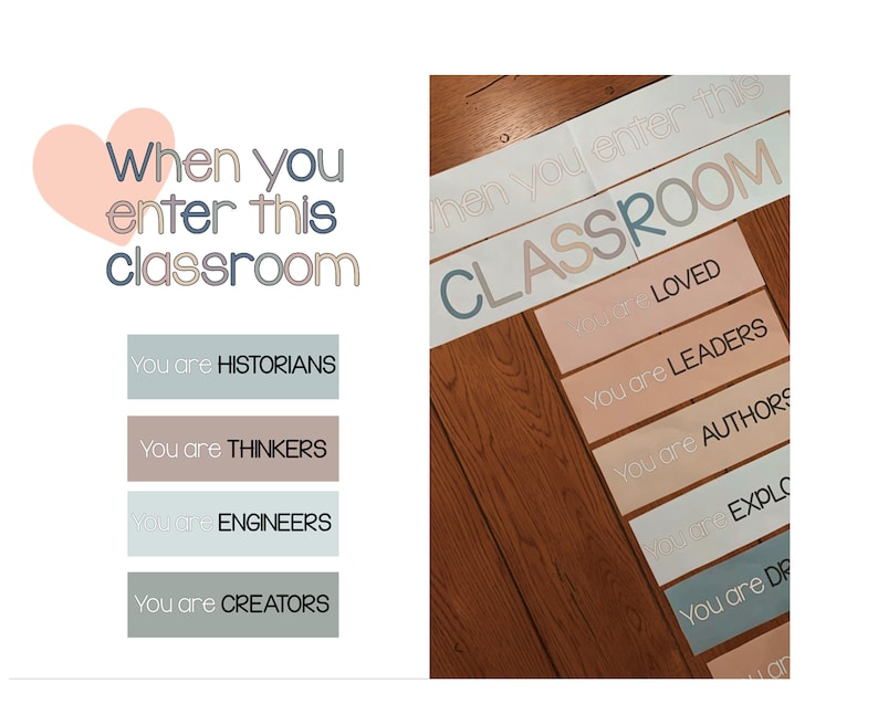 Classroom Decor, When You Enter This Classroom, Wall Signs, Teacher ...