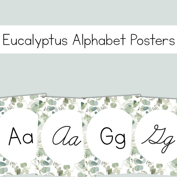 Farmhouse Classroom Alphabet - Etsy