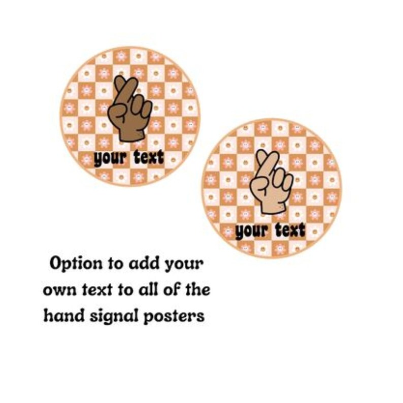 Groovy Retro Classroom Hand Signals, Class Decor, Back to School ...