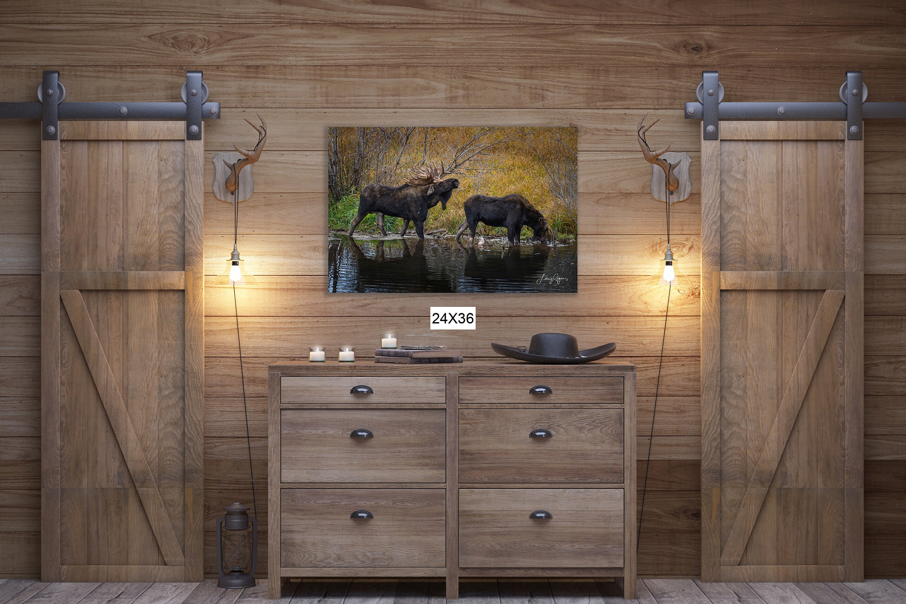 Hoback, Famous Bull Moose of Grand Teton National Park, Western Wall ...