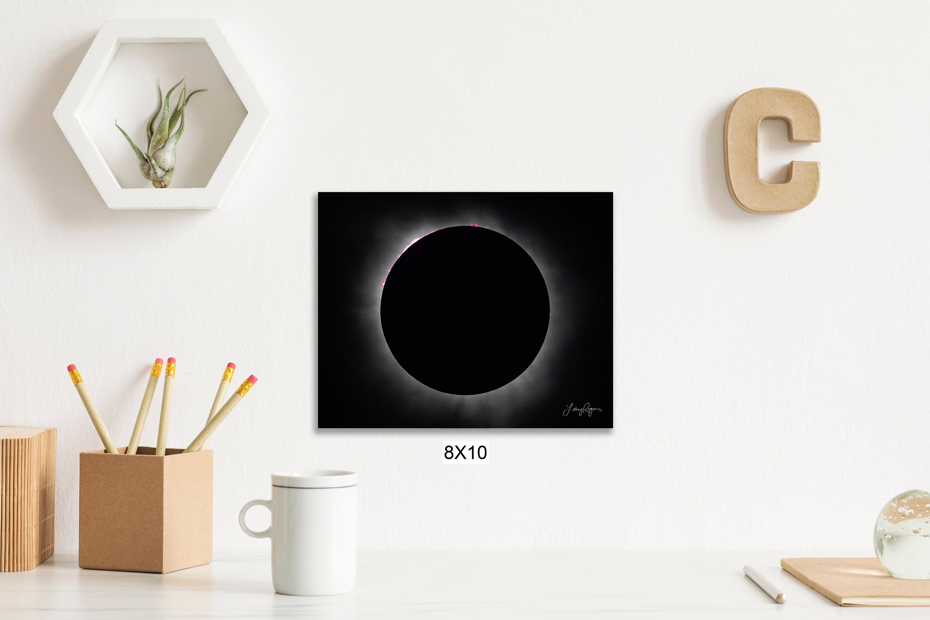 Total Solar Eclipse With Solar Flares Wall Art, April 2024, Sulphur ...