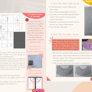 Girls Dress PDF Sewing Pattern With Long Sleeve Cap Sleeve and Tier ...