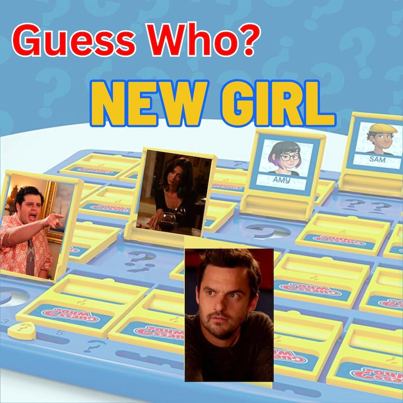 New Girl Guess Who? - Game Cards Instant PDF Download - Etsy