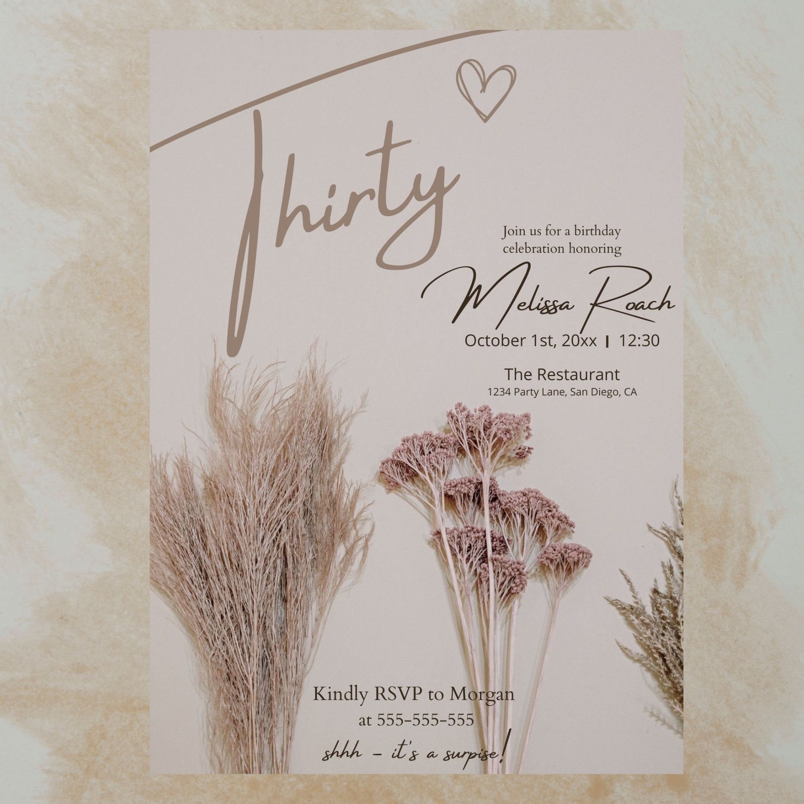 Thirty Birthday Party Invitation Digital Download Template Instant ...