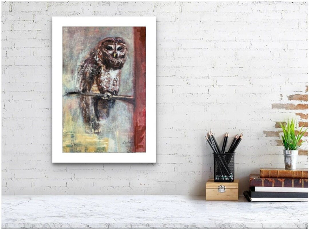 Spotted Owl Print - Etsy