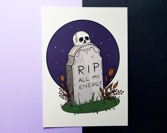 5x7 Print Raven and the Ring RYTA Crow Graveyard Cemetery - Etsy