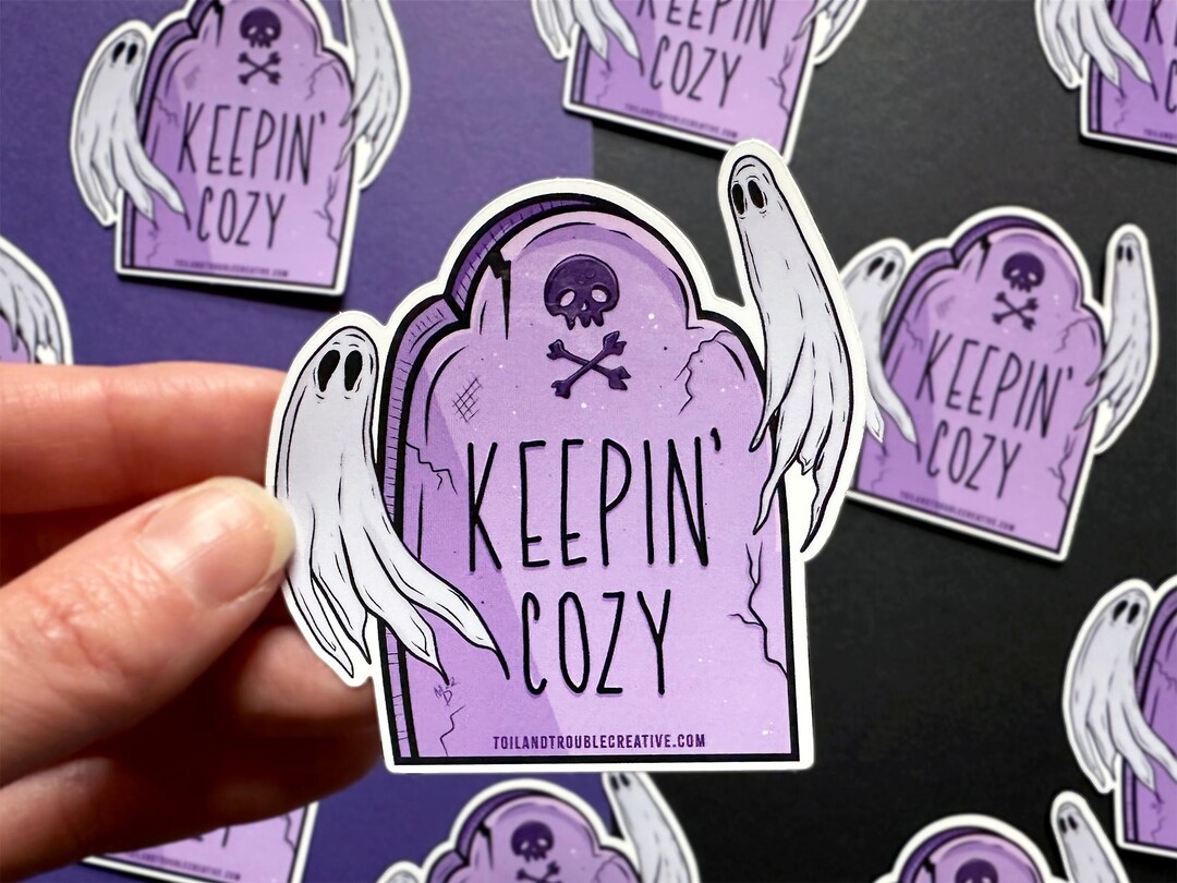 Tombstone Sticker | Dark Humor| Spooky Ghost | Gothic Sticker for ...